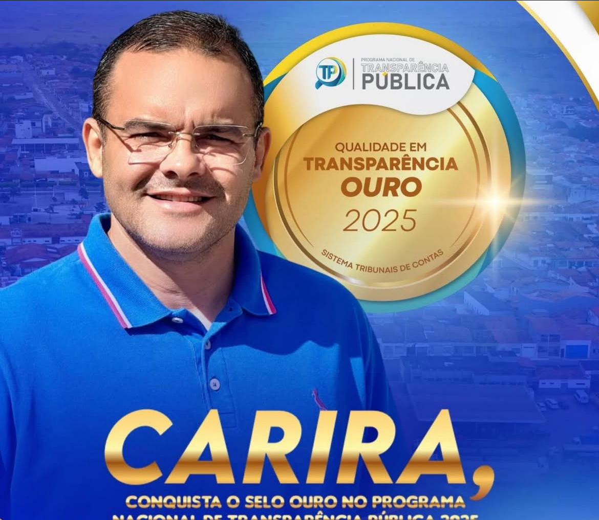 Carira recebe Selo Ouro de Transparência Pública e entra para o grupo ...